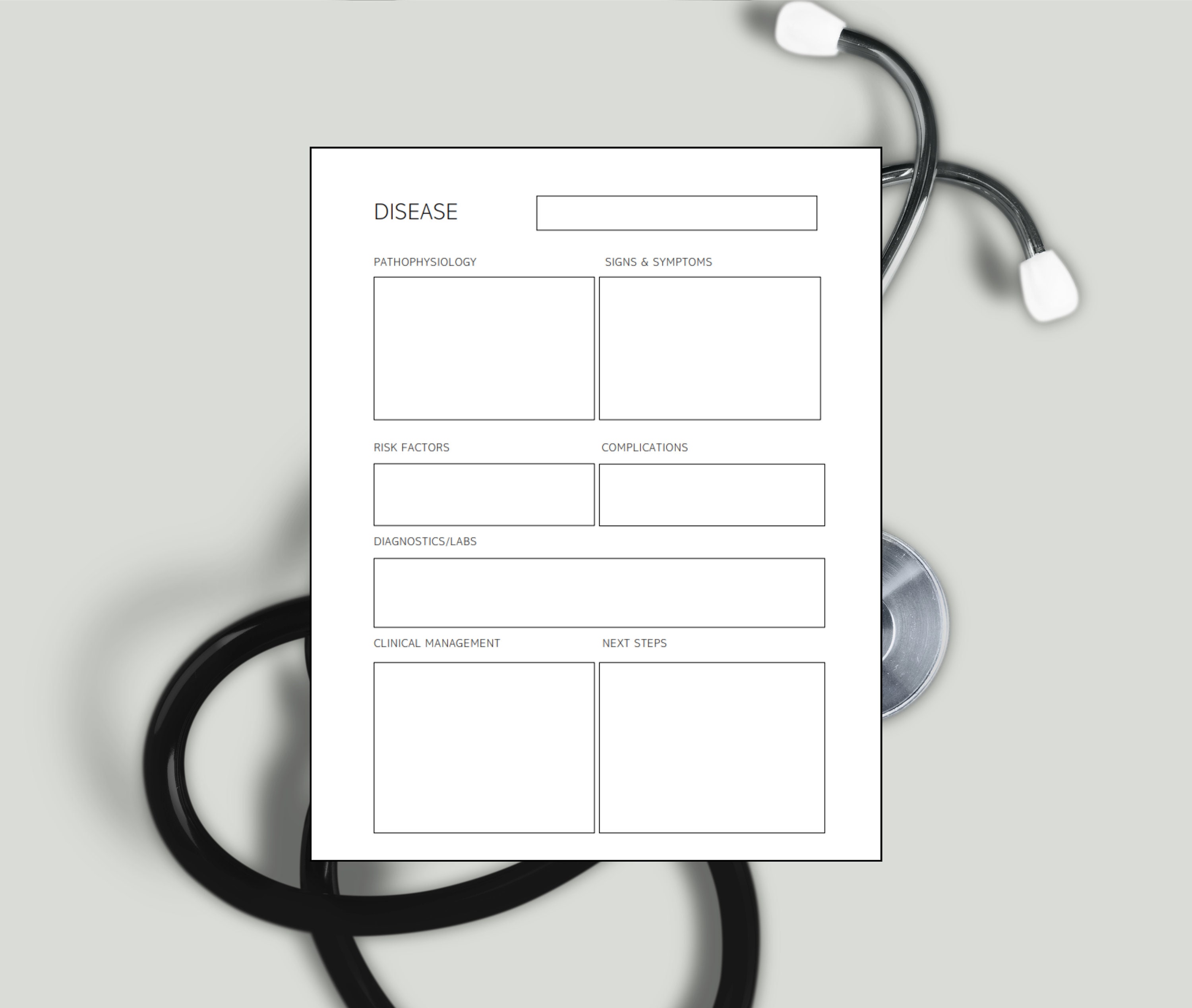 Disease Pathology Template, Pathology PDF, Pathophysiology Guide ...
