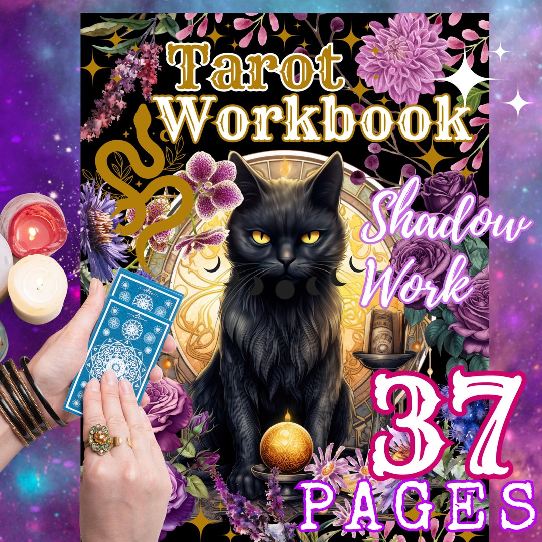 Tarot Shadow Work Workbook, Tarot Workbook for Modern Witches, Shadow Work Guide and Prompted ...