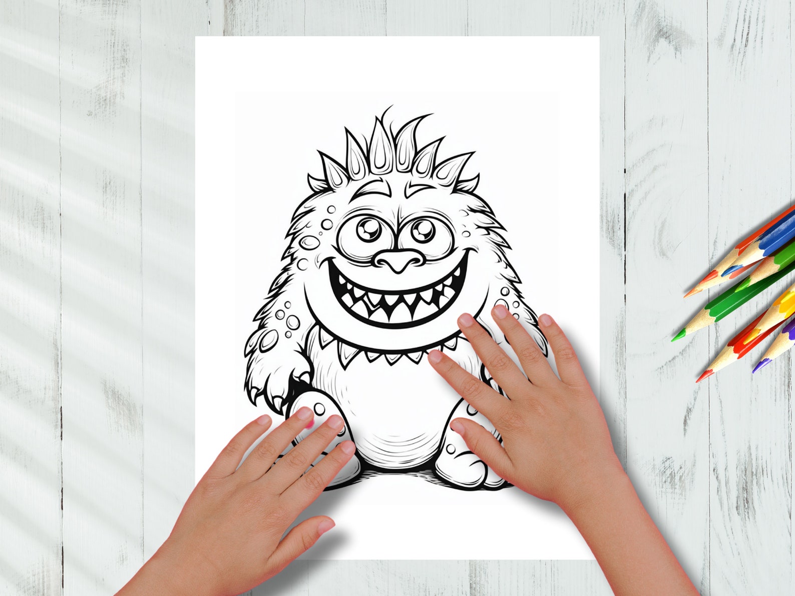 Cute Monsters Coloring Book Spooky Edition Printable Halloween Coloring ...