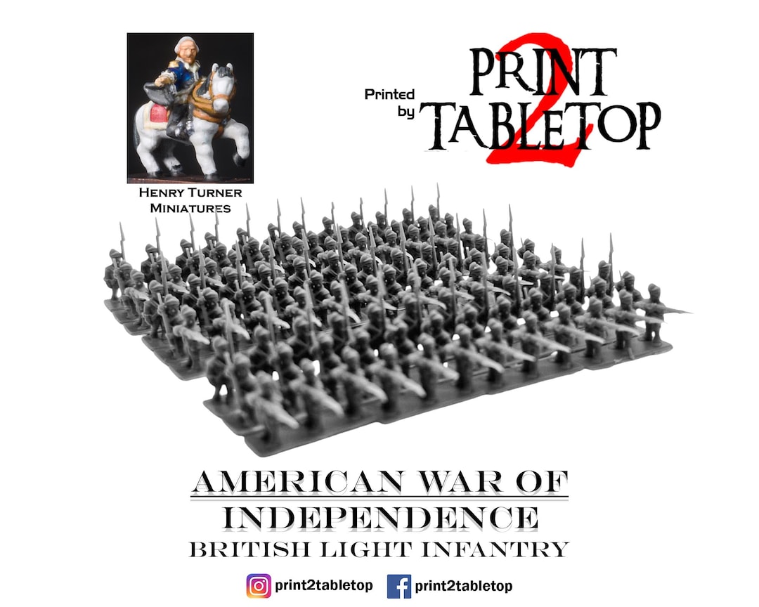 AWI British Light Infantry American War of Independence 8mm Epic Henry ...