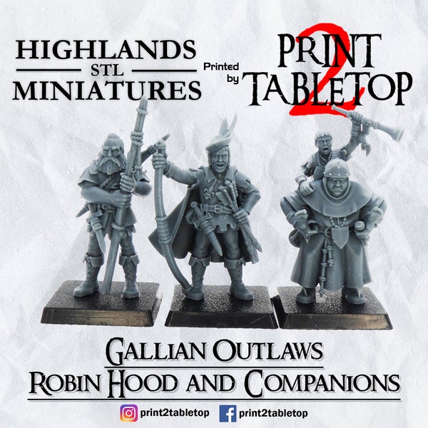 28mm Robin Hood Miniatures - Etsy UK