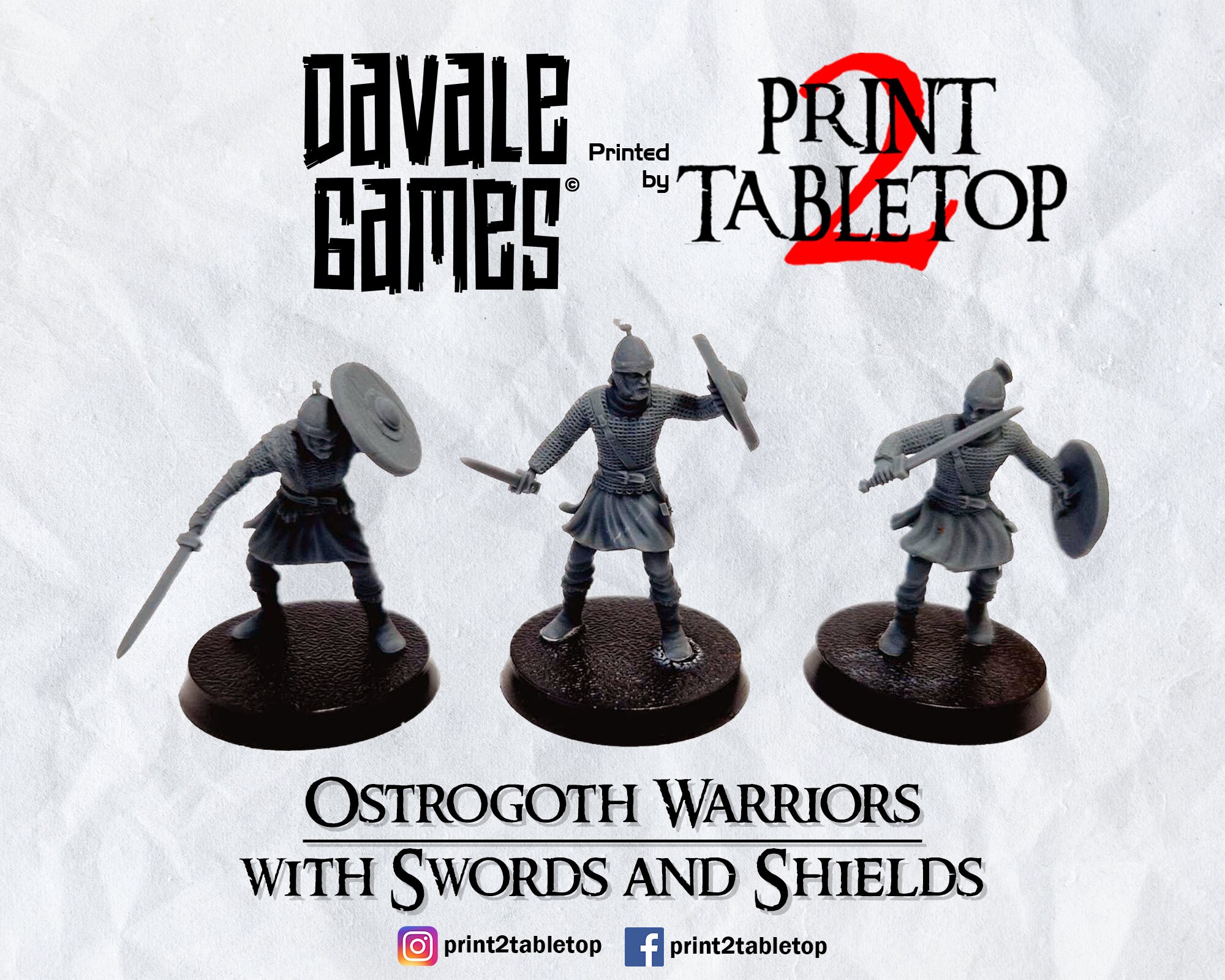 Ostrogoths Swords & Shields 28mm Davale Games - Etsy