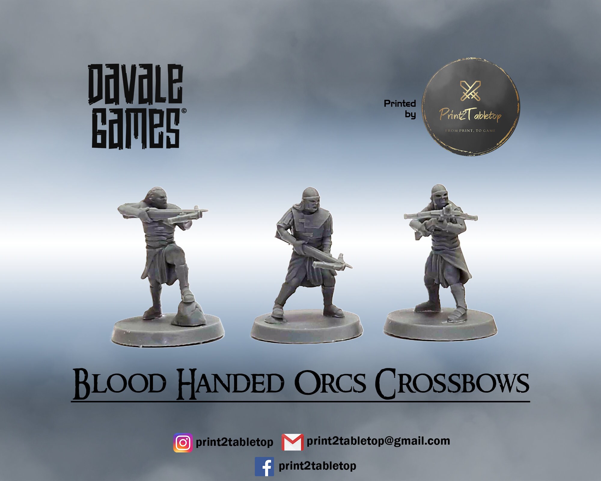 Blood Handed Orcs Crossbows 28mm Davale Games Fantasy - Etsy