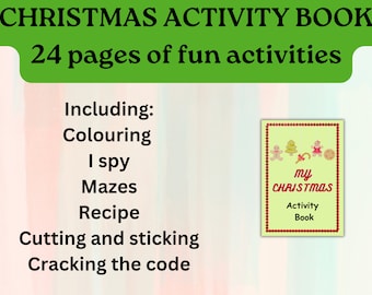 Printable Christmas Activity Book Filled With A Variety of Christmas ...