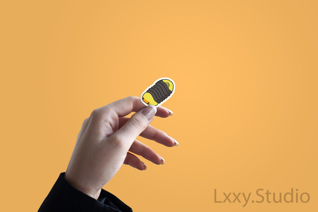 Cute Isopod Sticker, Gift for Isopod Lovers, Insect Lovers Gift, Rubber ...