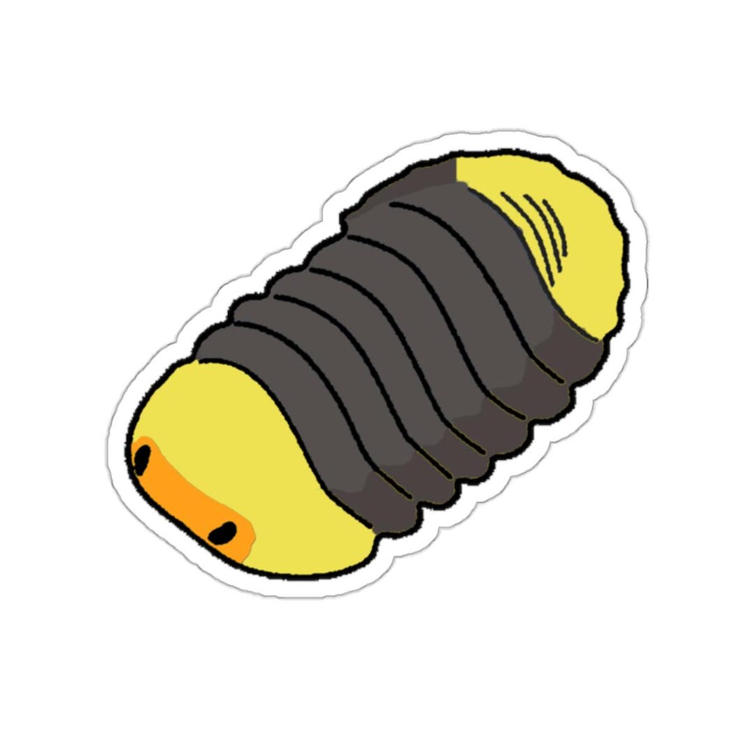 Cute Isopod Sticker, Gift for Isopod Lovers, Insect Lovers Gift, Rubber ...