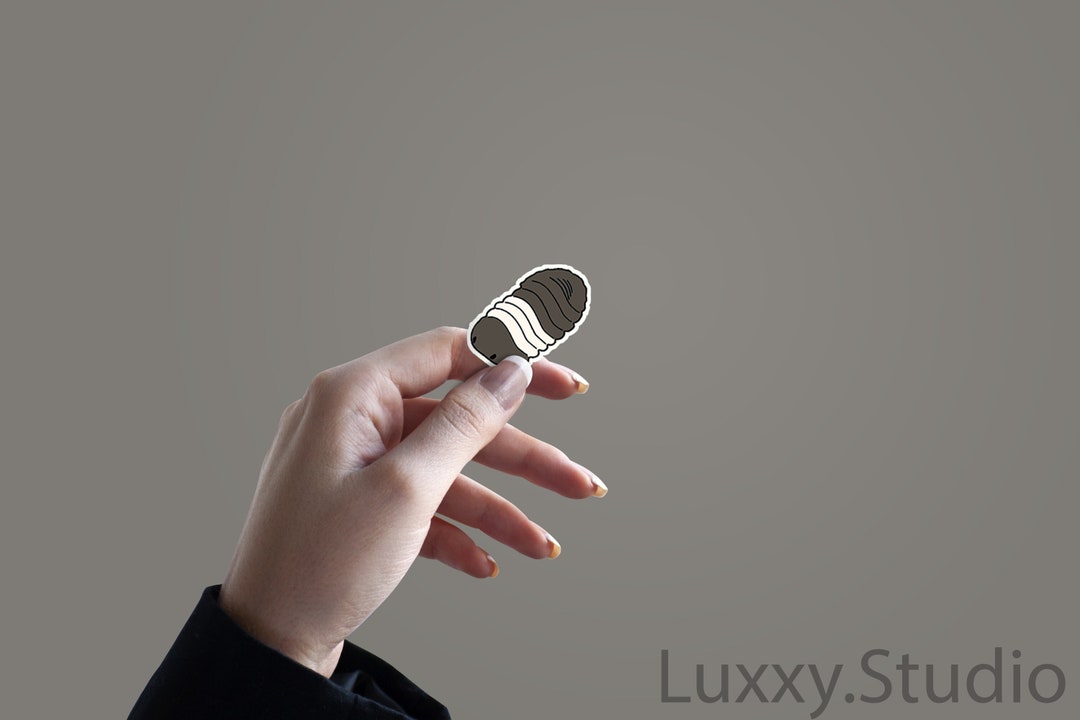 Cute Isopod Sticker, Gift for Isopod Lovers, Insect Lovers Gift, Rubber ...