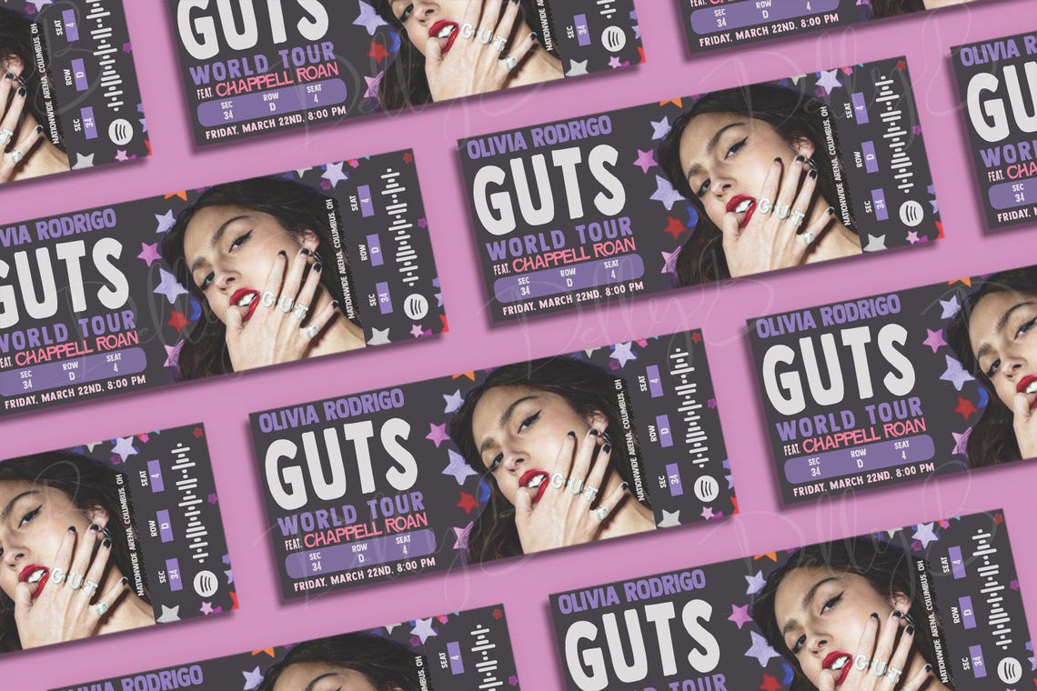 Guts World Tour Digital Ticket - Etsy
