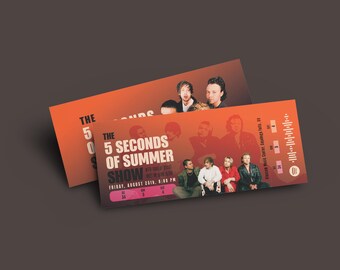 CUSTOM CONCERT TICKET • Physical Item • Regular Laminate • - Etsy