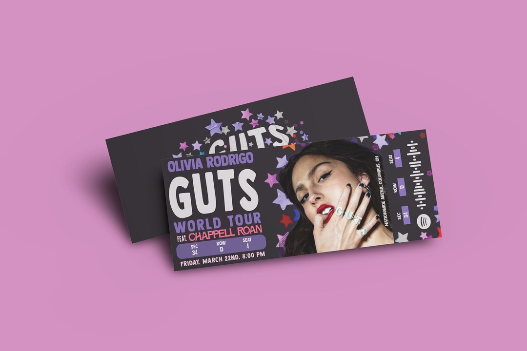 Guts World Tour Digital Ticket - Etsy