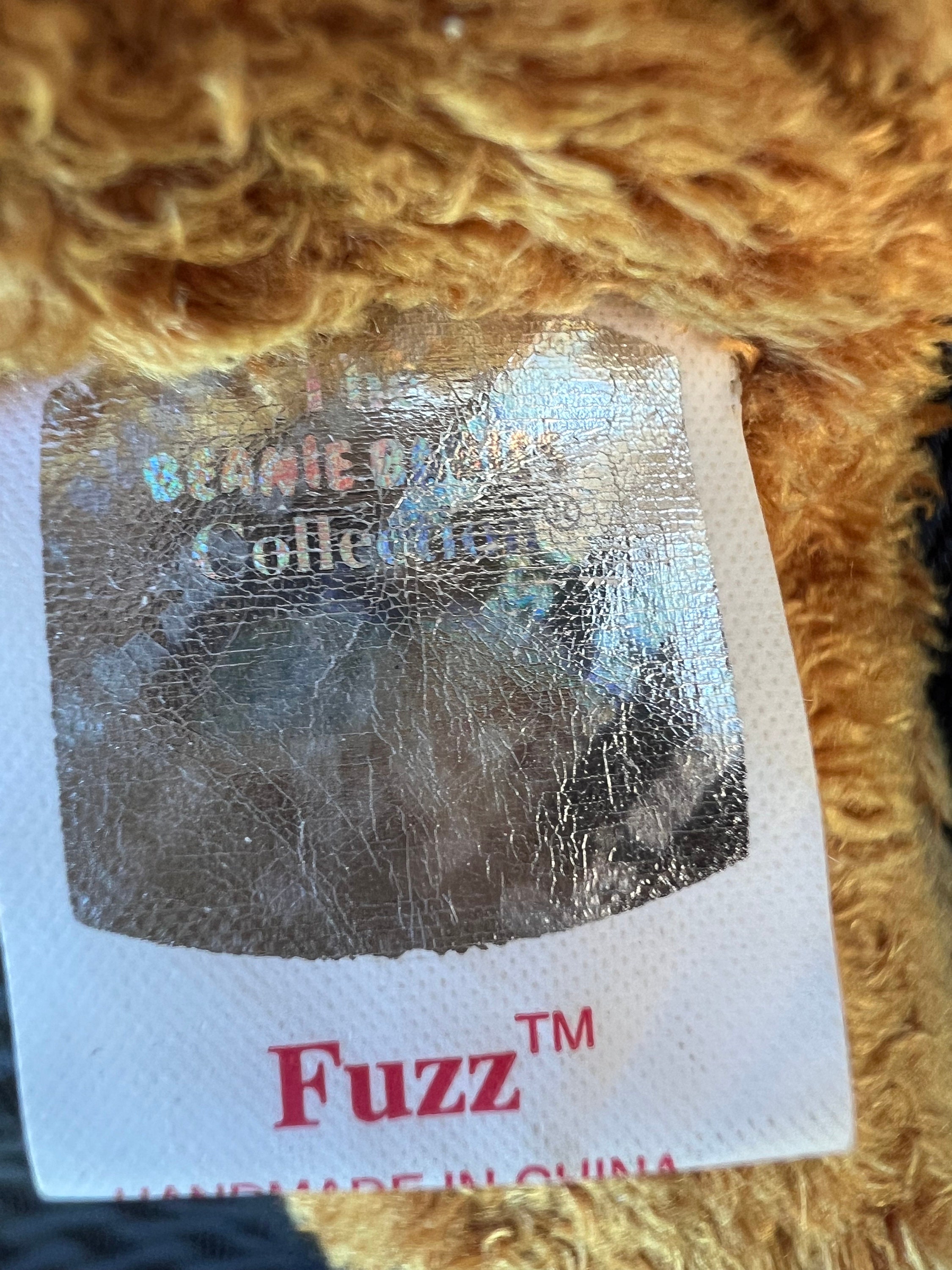 1998 fuzz Beanie Baby Bear - Etsy