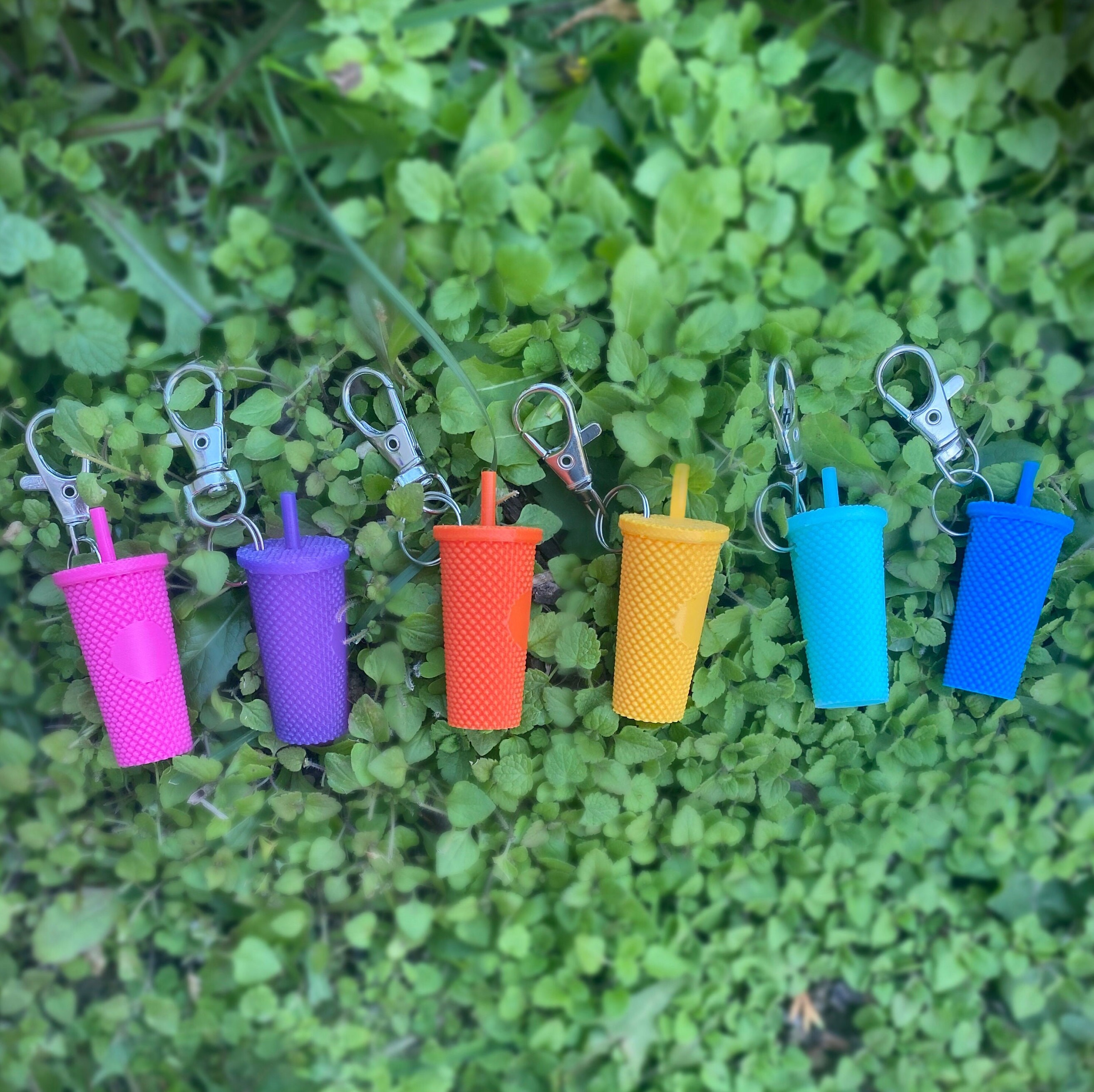Studded Mini Tumbler Keychain 3D Printed - Etsy