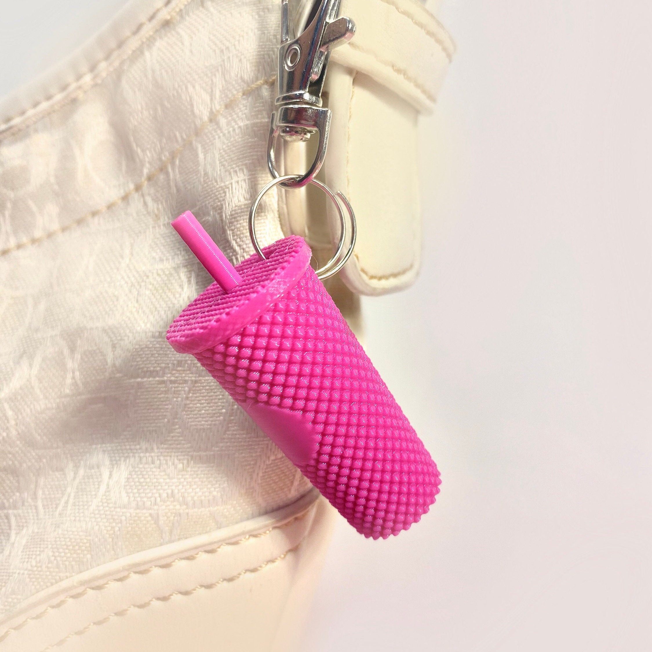 Studded Mini Tumbler Keychain 3D Printed - Etsy