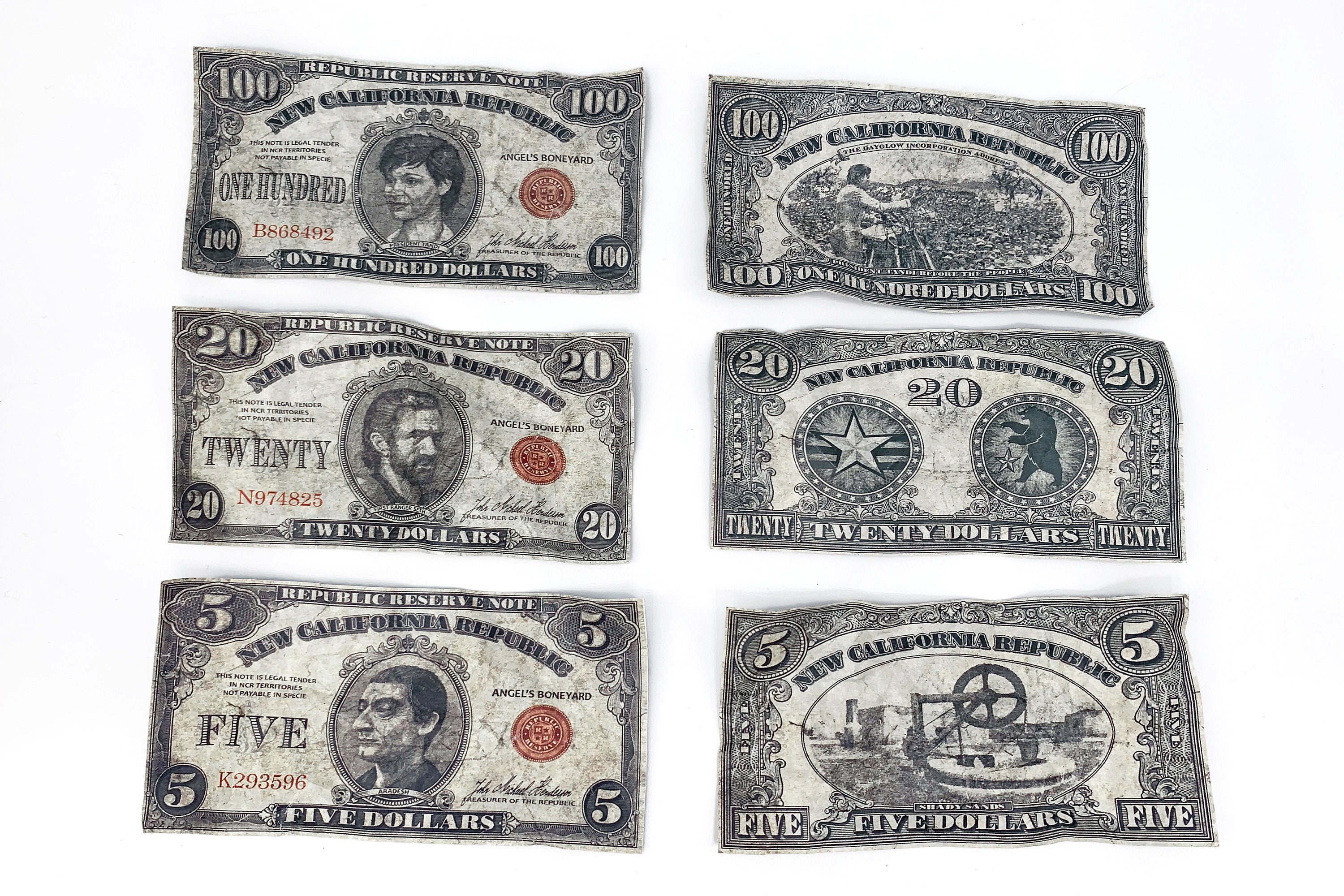NCR New California Republic Notes Prop Currency - Etsy