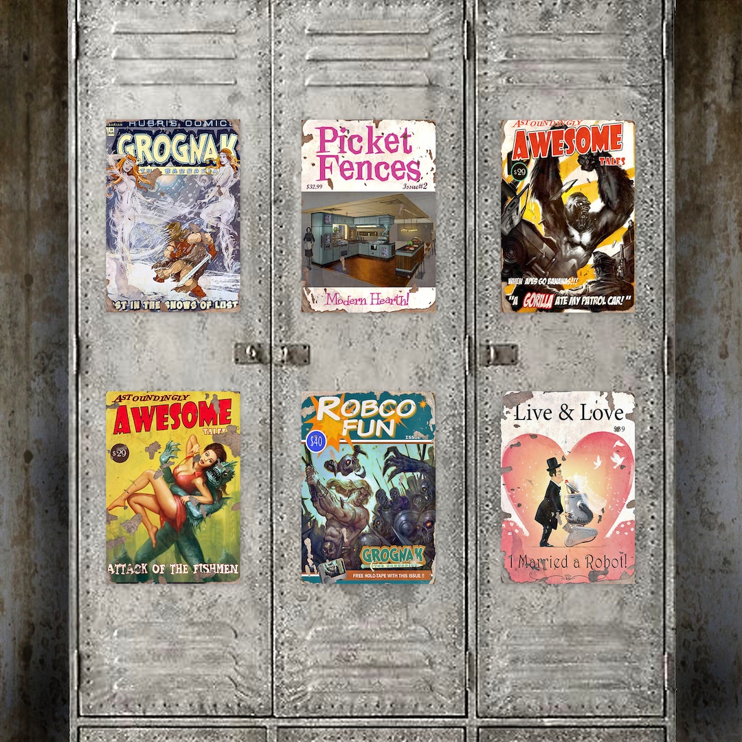 Printed Metal Perk Point Magazine Sign - Hot Rodder, Picket Fences ...