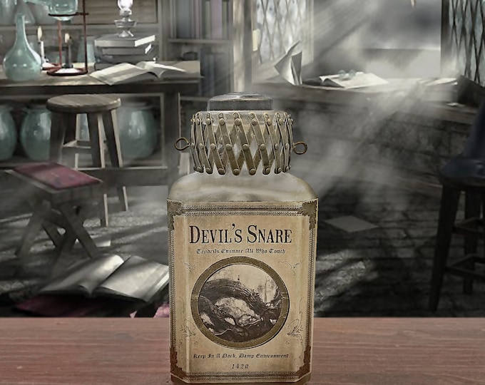 Devil’s Snare Magic Potion Apothecary Herbology Glass Bottle Prop - Etsy