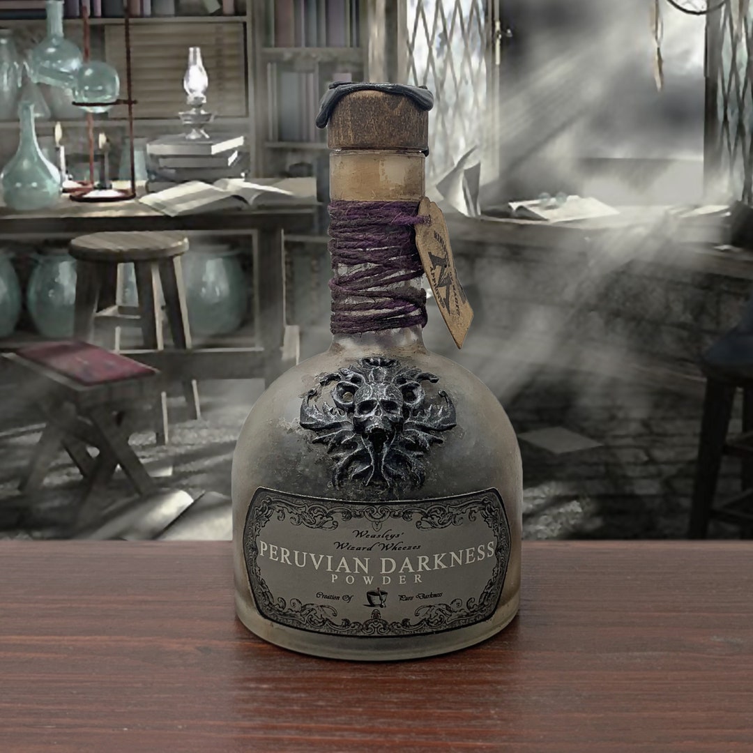Peruvian Darkness Magic Potion Apothecary Herbology Glass Bottle Prop ...