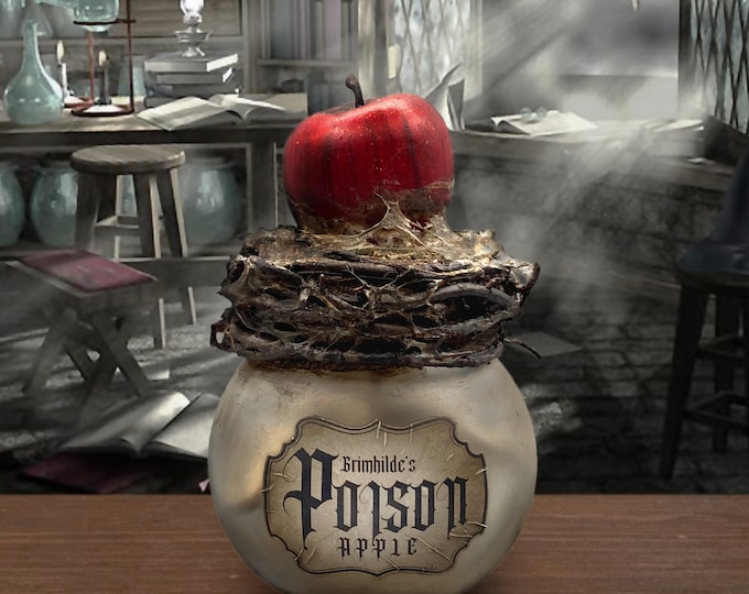 Poison Apple Potion Magic Apothecary Herbology Glass Bottle Prop does ...