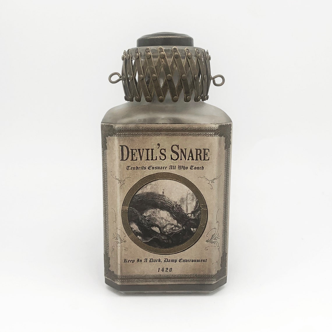 Devil’s Snare Magic Potion Apothecary Herbology Glass Bottle Prop - Etsy