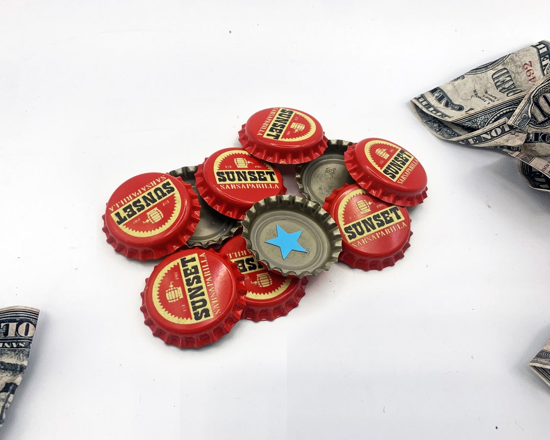 10x Sunset Sarsaparilla Root Beer Bottle Caps - Etsy