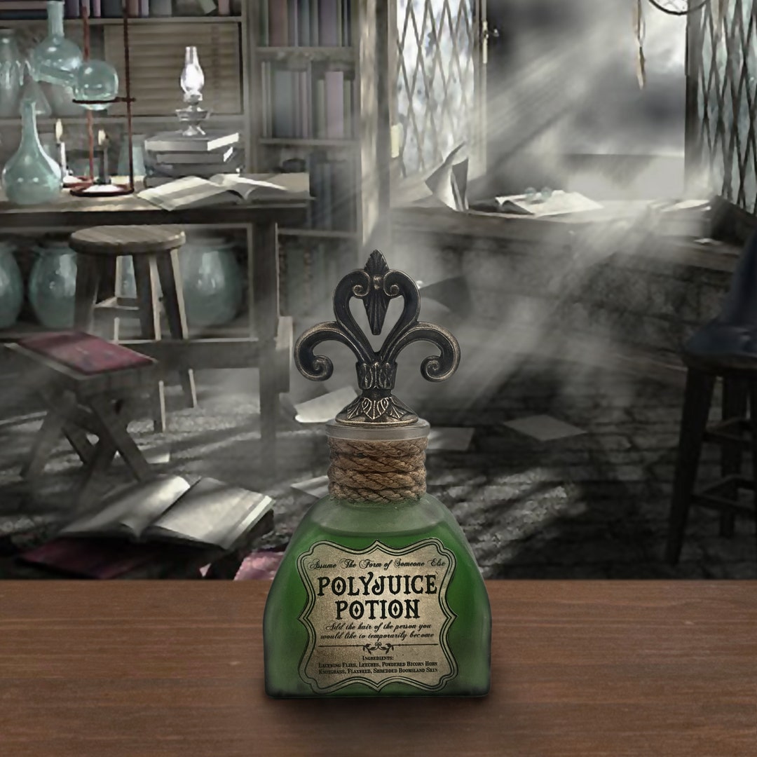Transformation Potion Magic Apothecary Herbology Glass Bottle Prop - Etsy