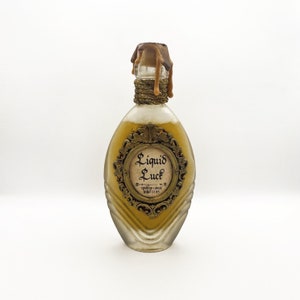 Liquid Luck Potion Magic Apothecary Herbology Glass Bottle Prop - Etsy