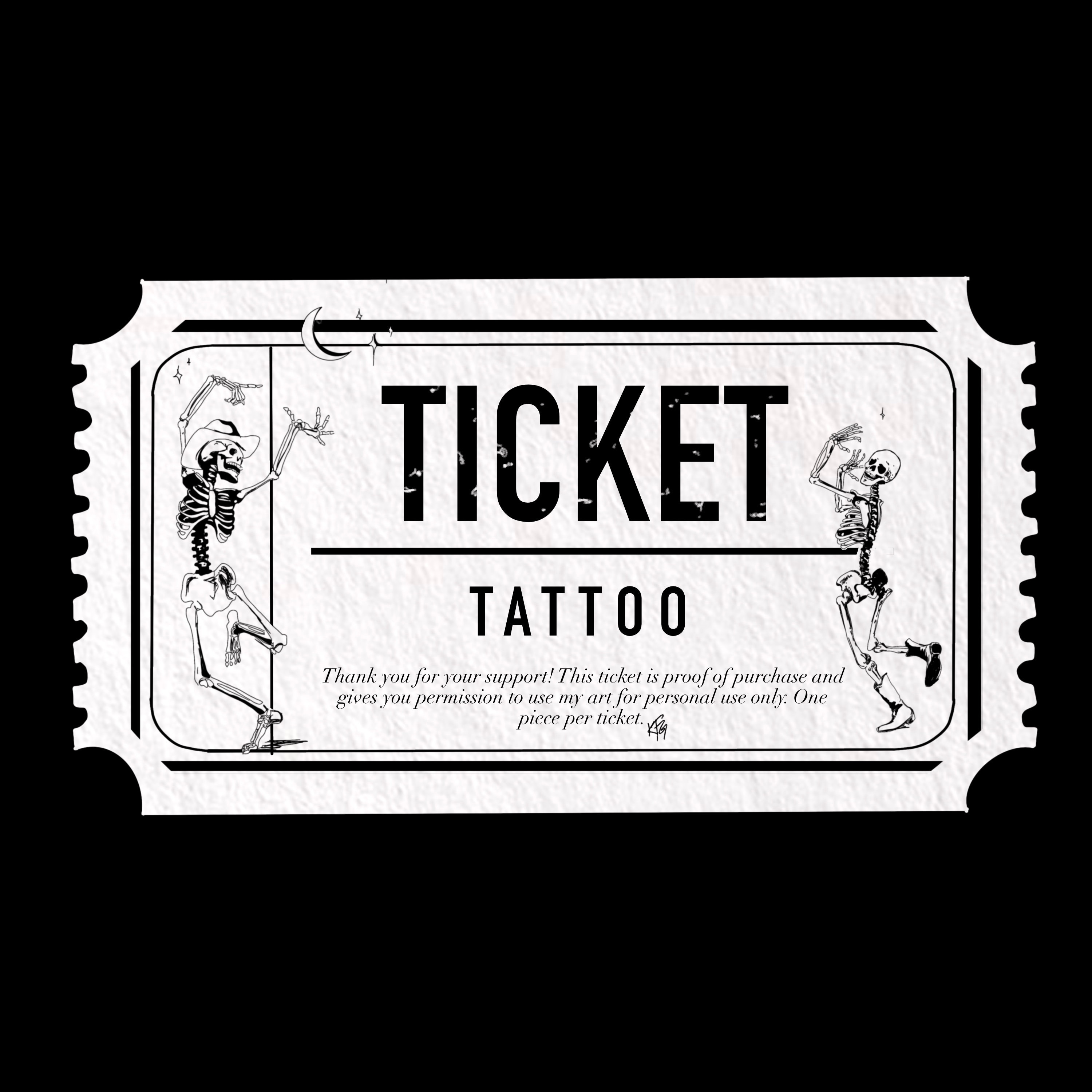 Tattoo Ticket - Etsy
