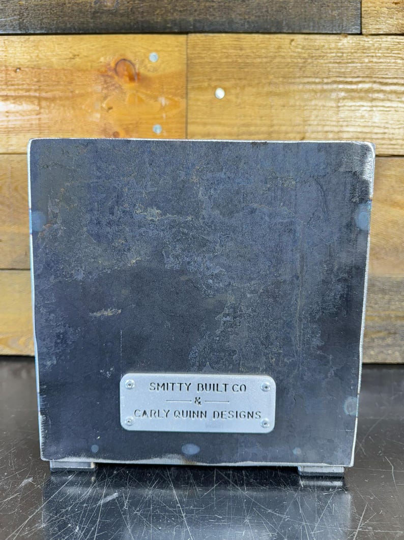 Metal Planter / Steel Planter With Custom Tile - Etsy