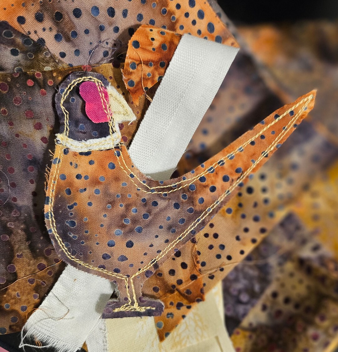 Pheasant Fabric Pin - Etsy