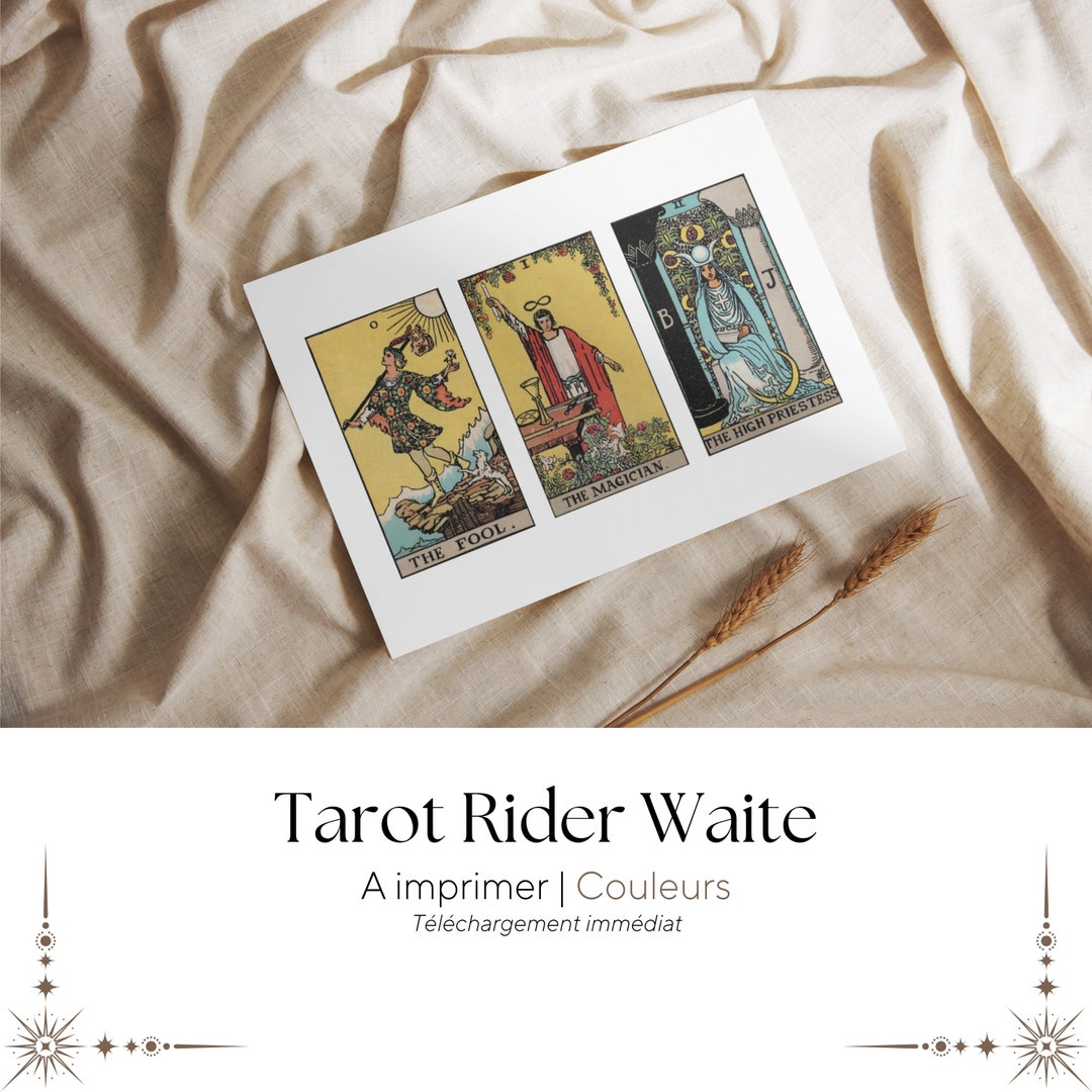 Tarot Rider Waite to Print - Color - Etsy