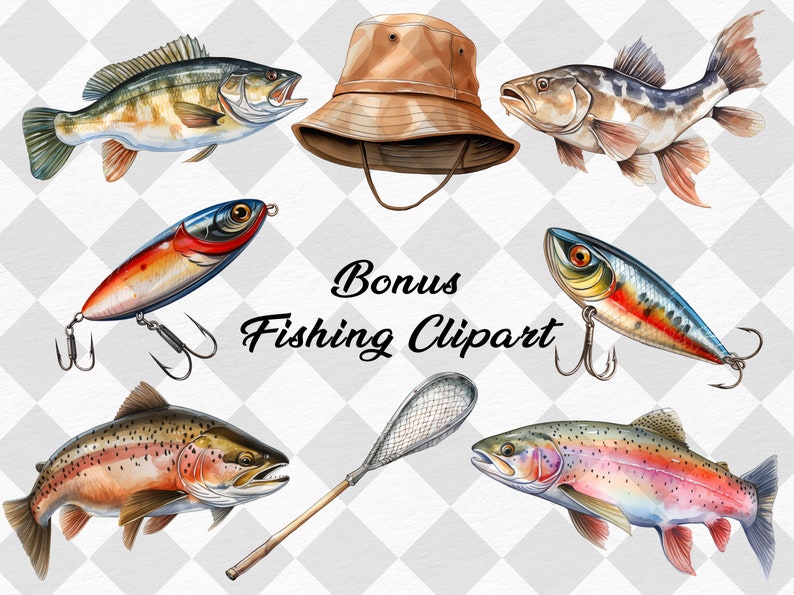 Fishing Doodle Alphabet Bundle Fishing Letters 5 Full Uppercase Letter ...