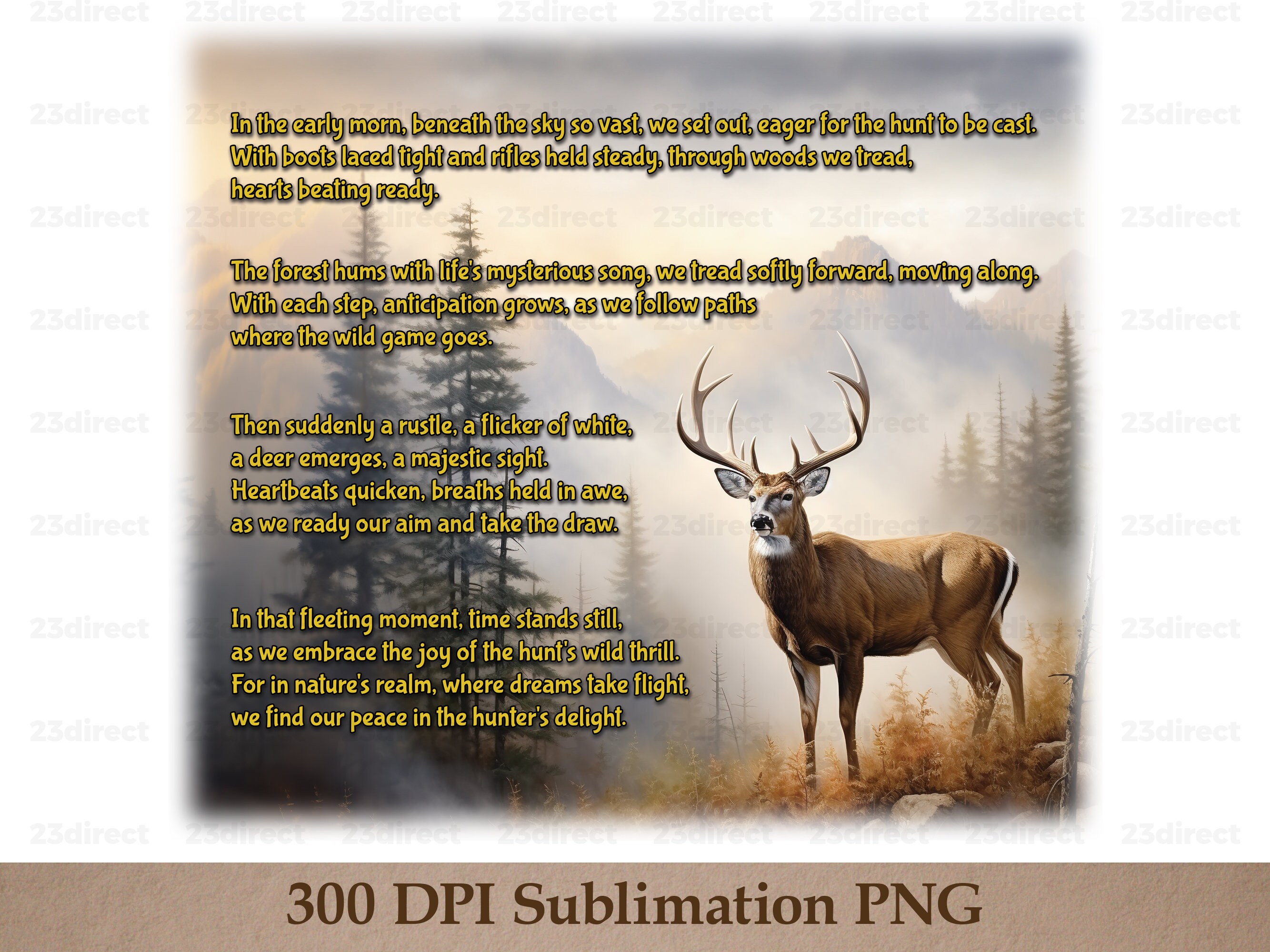 Deer Hunters Poem Sublimation PNG | Deer Hunting PNG | Deer Head ...