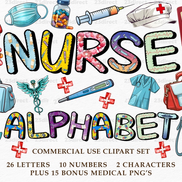 Medical Font Png - Etsy