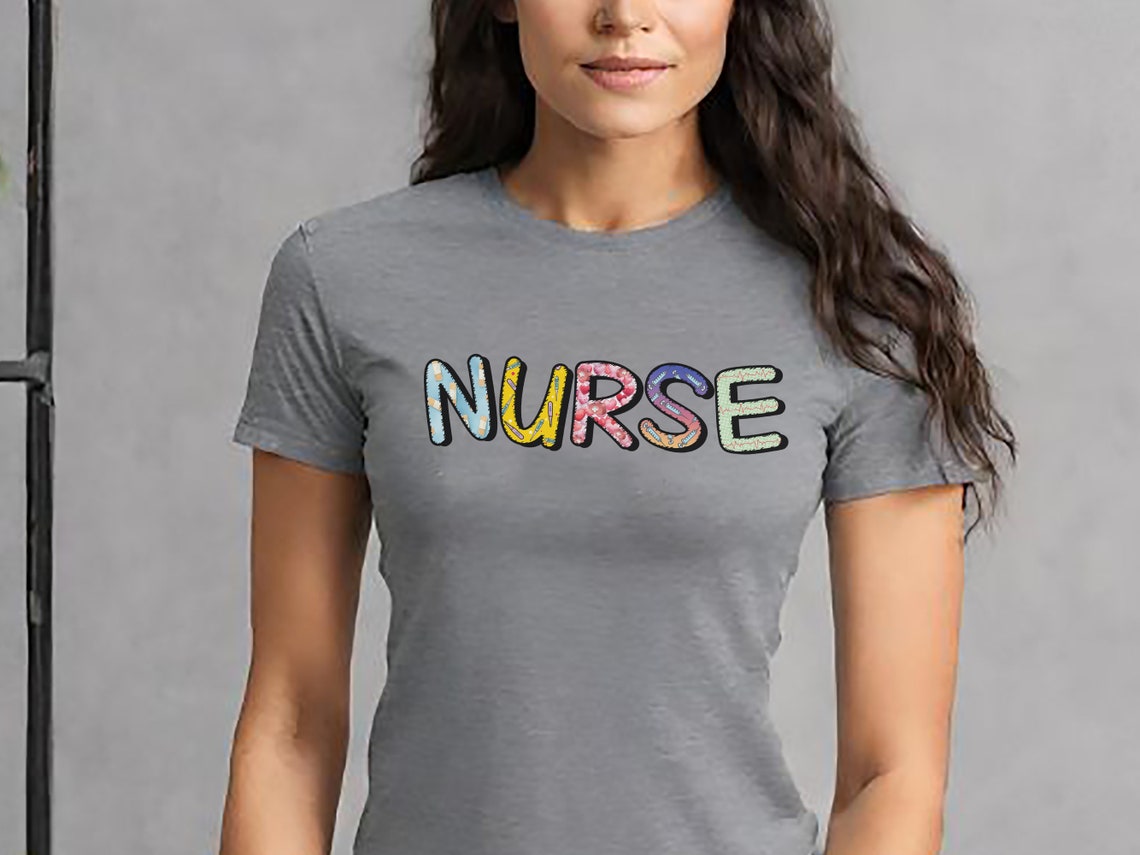 Nurse Alphabet Bundle Colorful Nursing Life Font Nurse PNG Letters ...