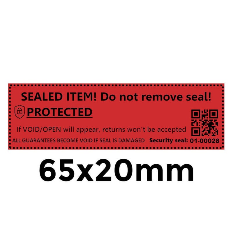 Security Seals Tamper Seals Tamper Proof Stickers Warranty Void Sticker ...