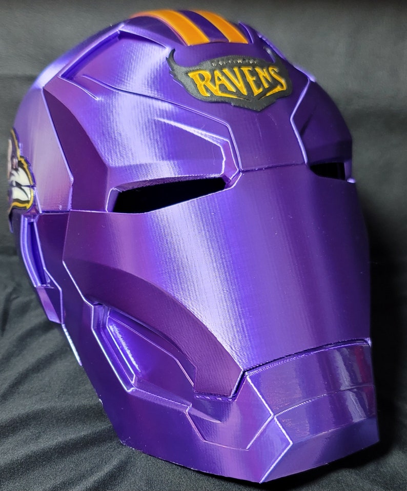Baltimore Ravens Ironman Helmet - Etsy