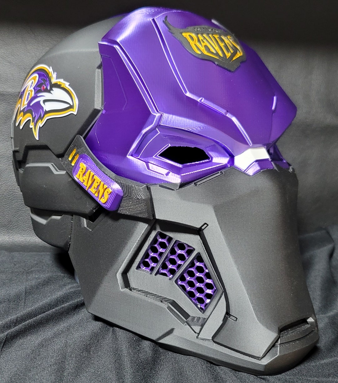 RAVENS Iron Hood Helmet. - Etsy