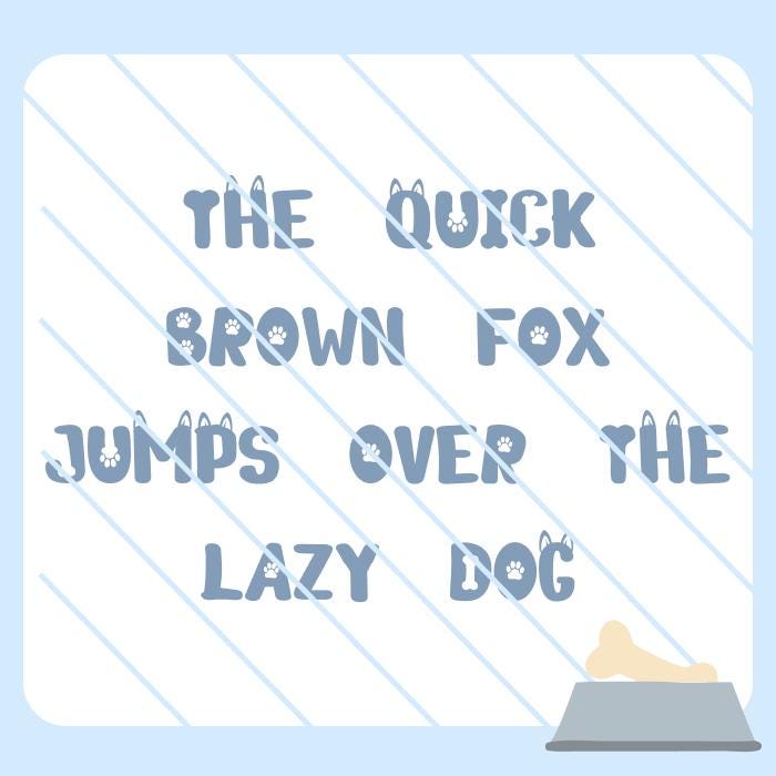 Cute Dog Font SVG OTF PNG, Doggie Alphabet Doodle Letters, Puppy ...