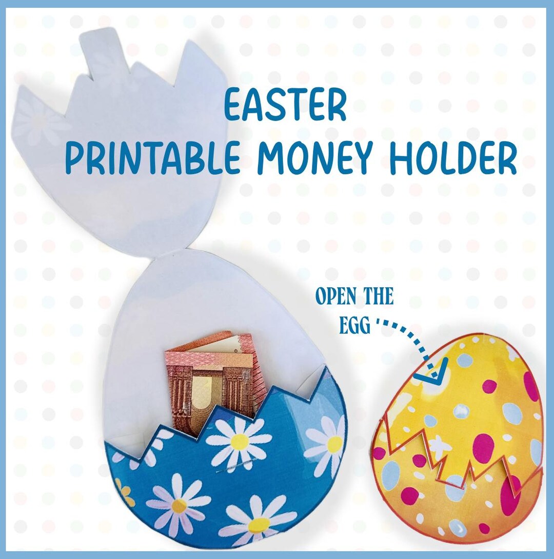 Printable Easter Money Holder, DIY Bunny Letter Gift Prize for Kids ...