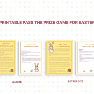 Easter Left Right Game Easter Egg Exchange Pass the Present Game Easter ...