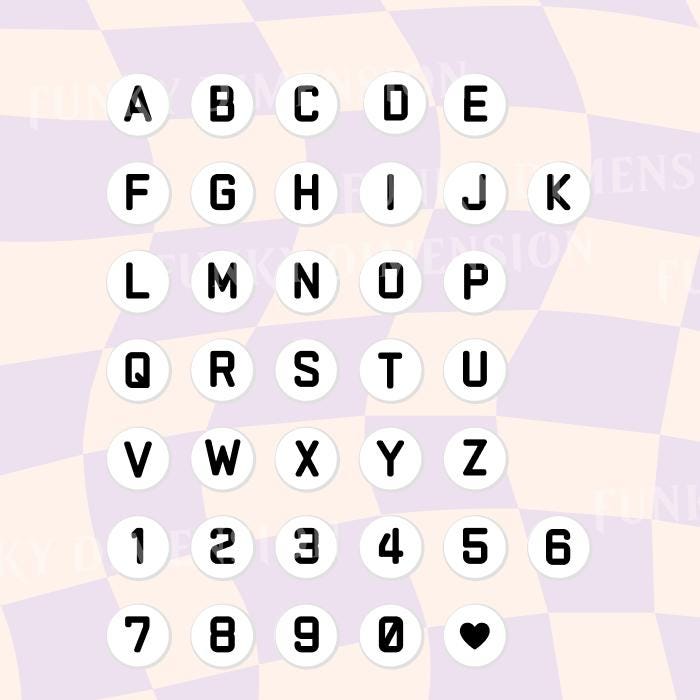 Friendship Bead Bracelet Font OTF SVG, Sequin Alphabet Doodle Letters ...