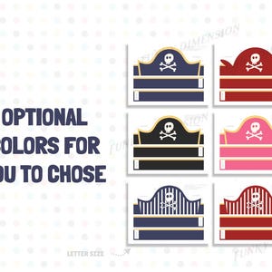 Printable Paper Pirate's Hats | Pirate Hat Paper Crown Template Captain ...