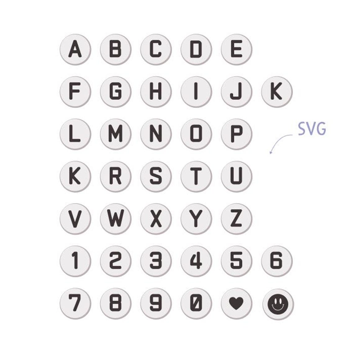 Friendship Bead Bracelet Font PNG OTF SVG, Sequin Alphabet Doodle ...