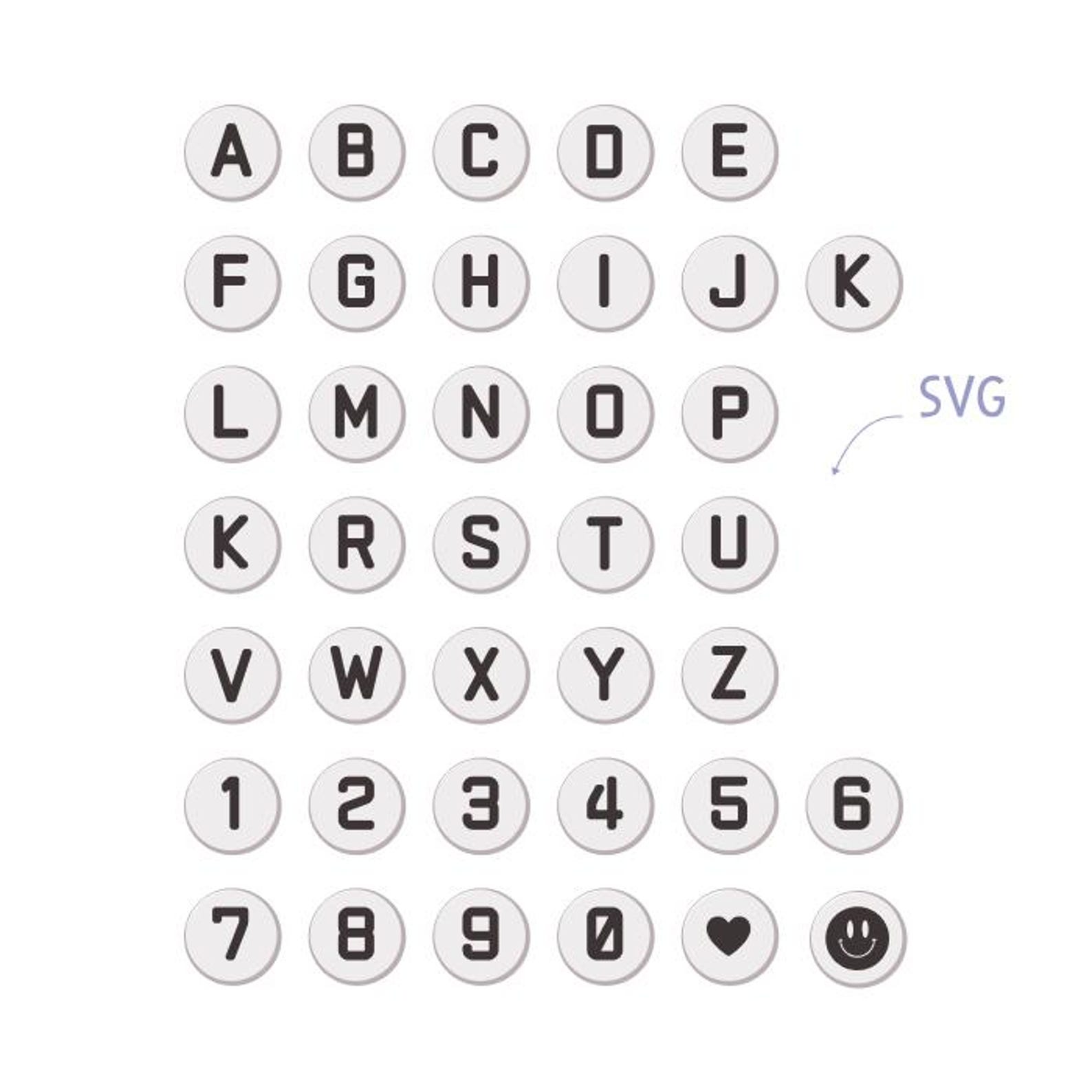 Friendship Bead Bracelet Font PNG OTF SVG, Sequin Alphabet Doodle ...