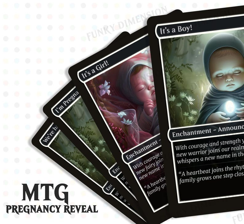 MTG Pregnancy Reveal Card Set - Alternate Art Printable Magic Cards ...