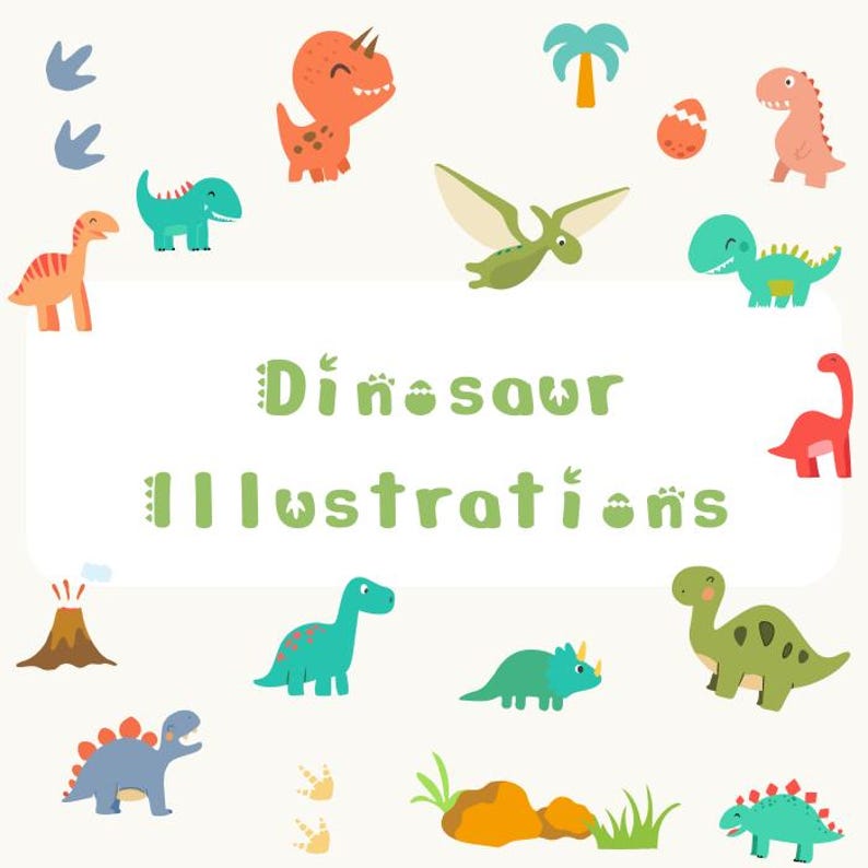 Cute Dinosaur Font SVG OTF, Dino Alphabet Doodle Letters, Unique ...