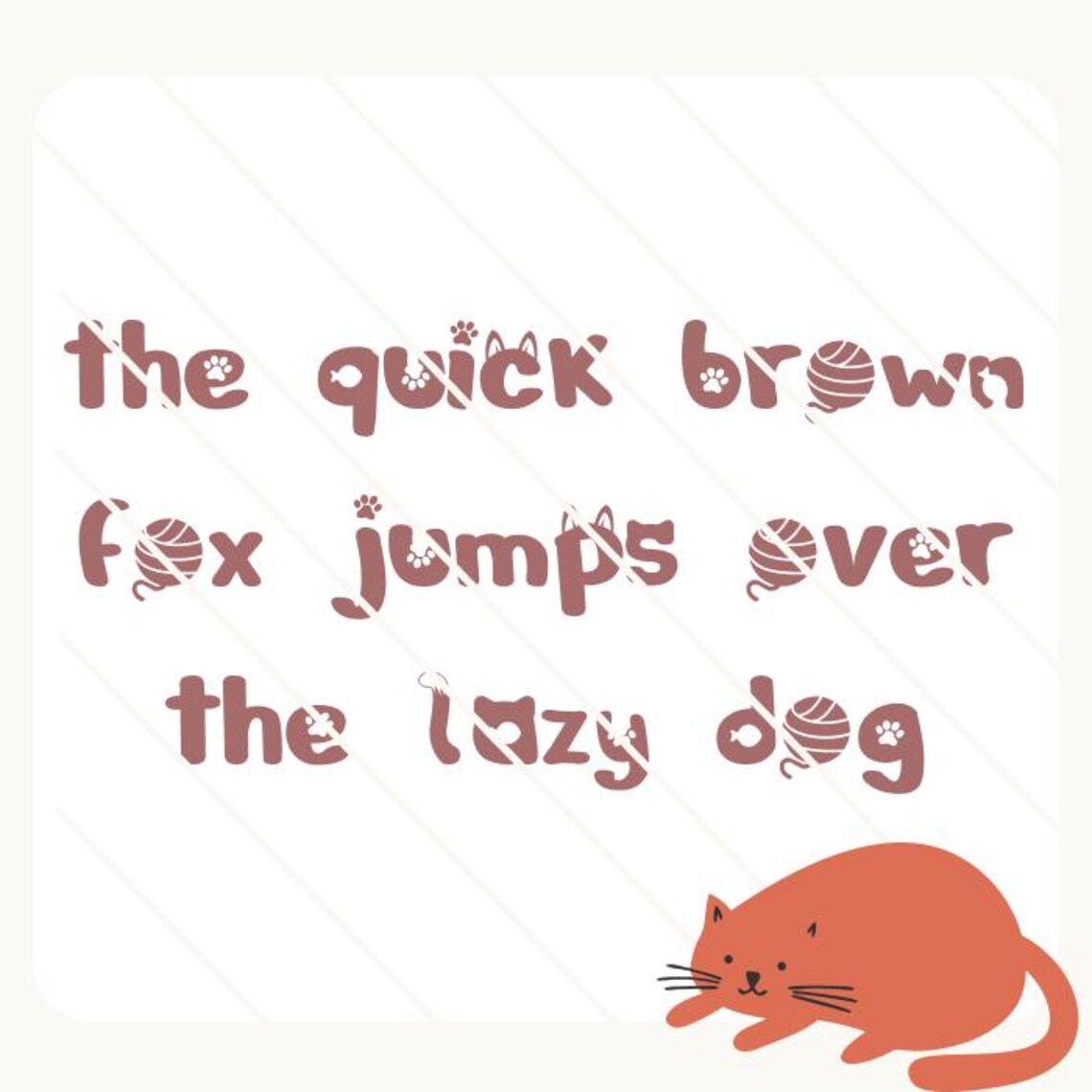 Kitty Cat Font SVG OTF PNG, Alphabet Doodle Letters Lettering Feline ...