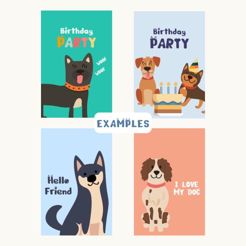 Cute Dog Font SVG OTF PNG, Doggie Alphabet Doodle Letters, Puppy ...