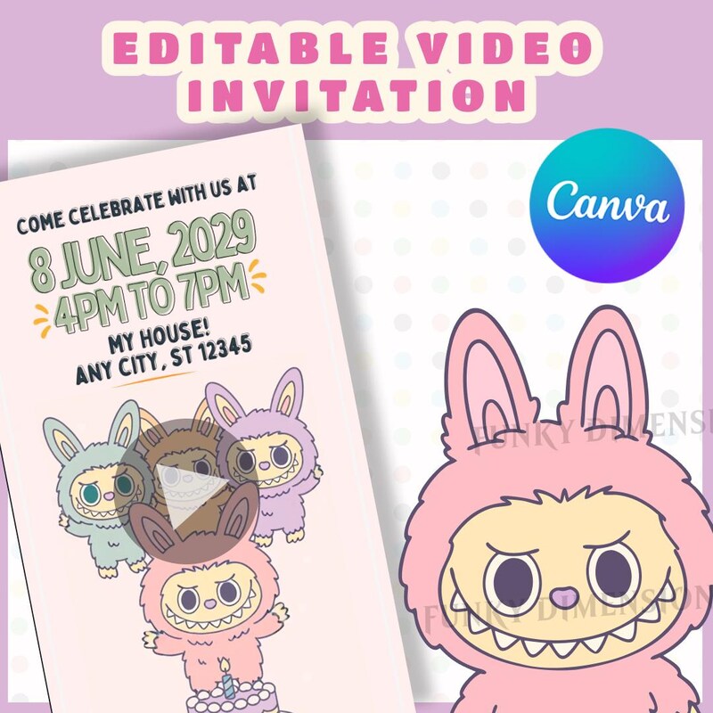 Labubu With Rainbow Teeth - Etsy