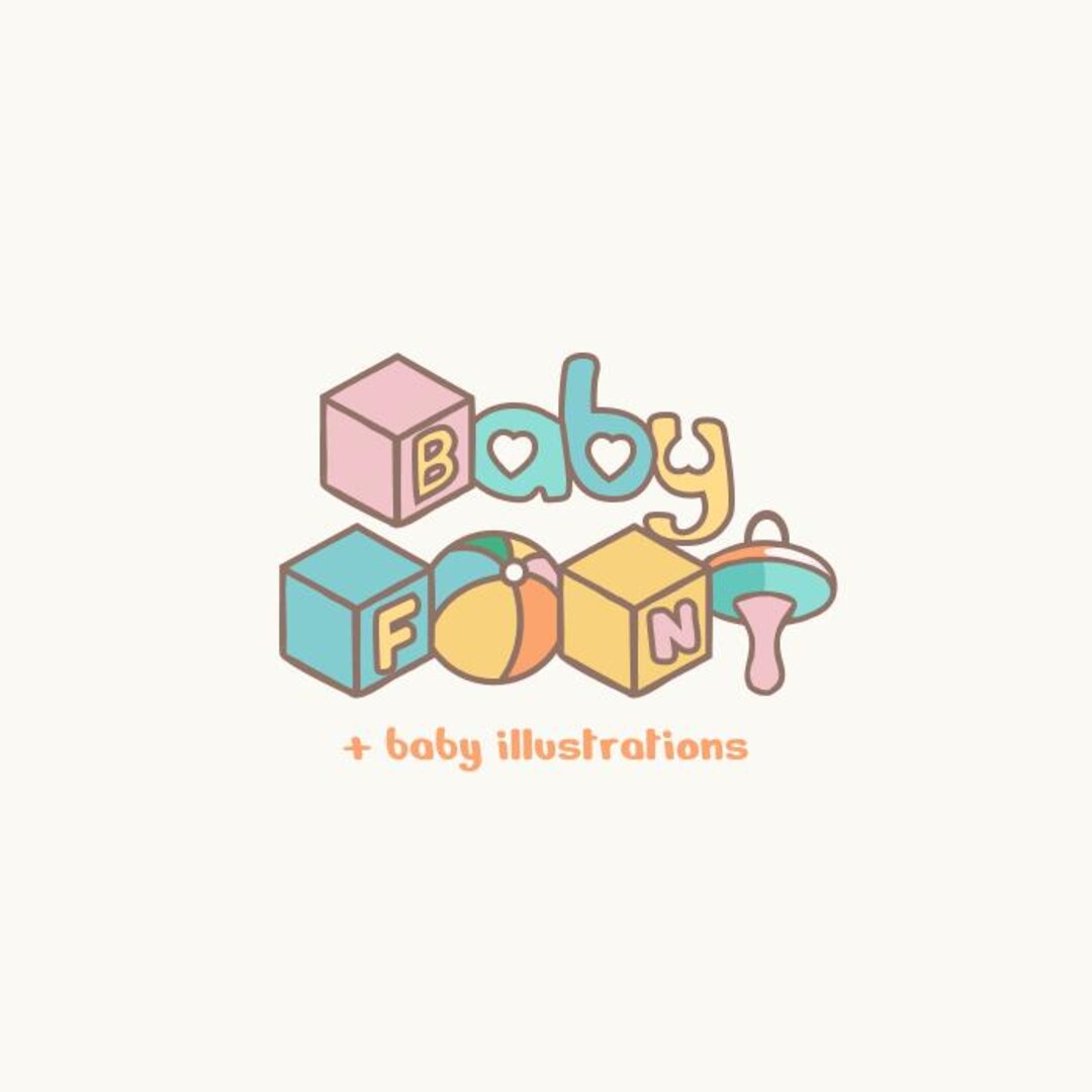 Baby Font SVG PNG | Alphabet Clipart, Minimalist Nursery Doodle Letters ...